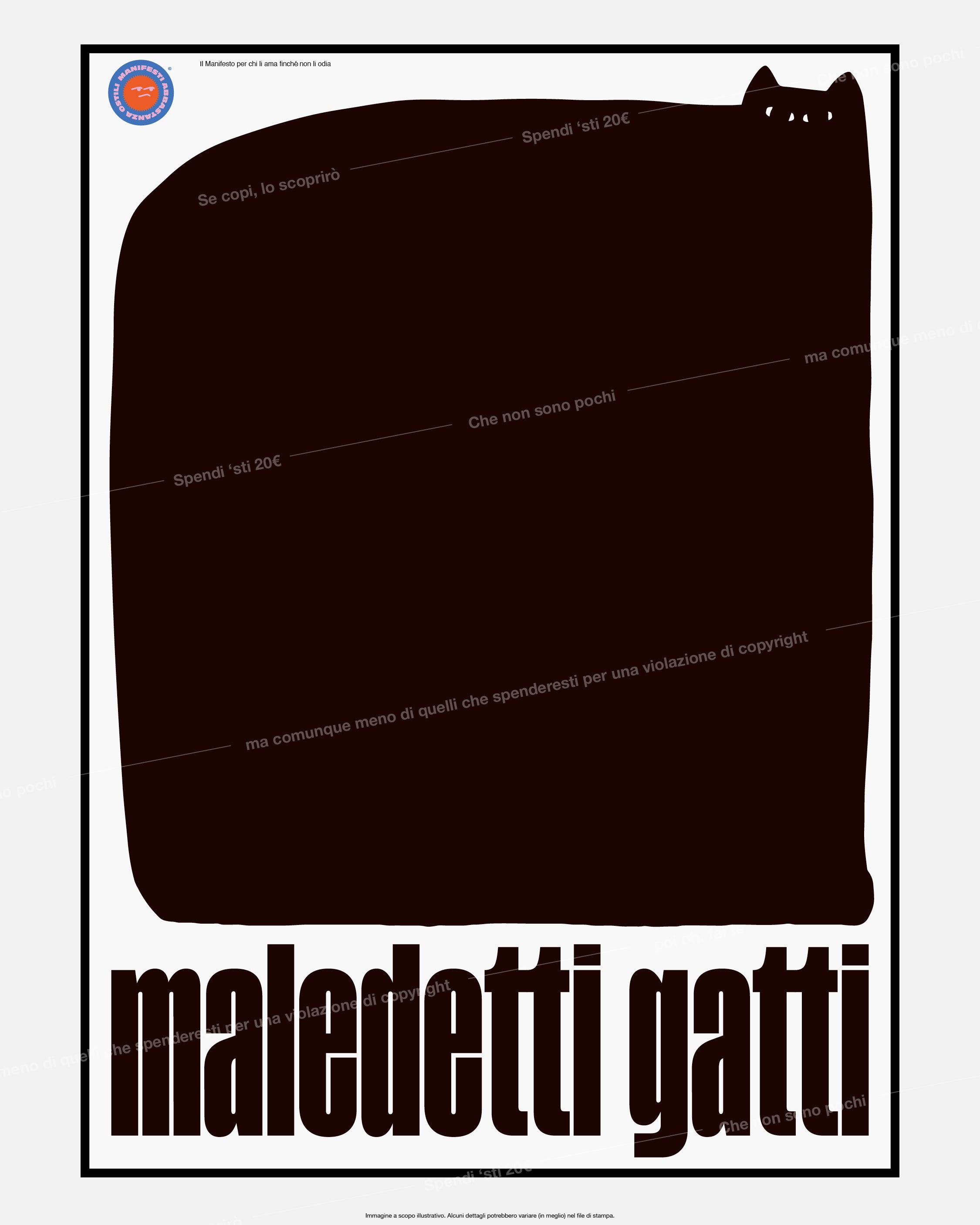 Poster Maledetti gatti - Manifesti Abbastanza Ostili